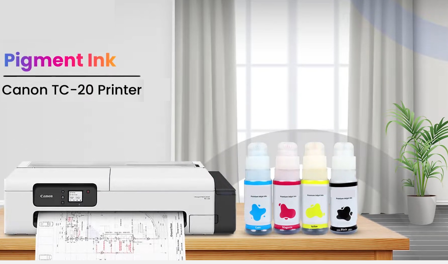 Canon TC 20 (INK Bottle) – 24 inch CAD Plotter A1 AutoCAD Printer for ...